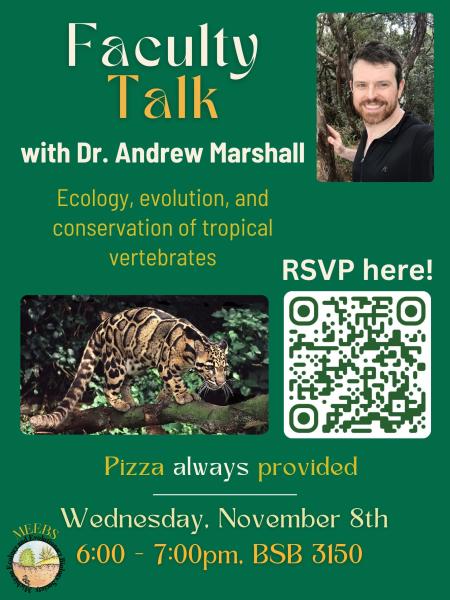 Dr. Andrew Marshall Faculty Talk: MEEBS Professor Lecture | U-M LSA Program in Biology