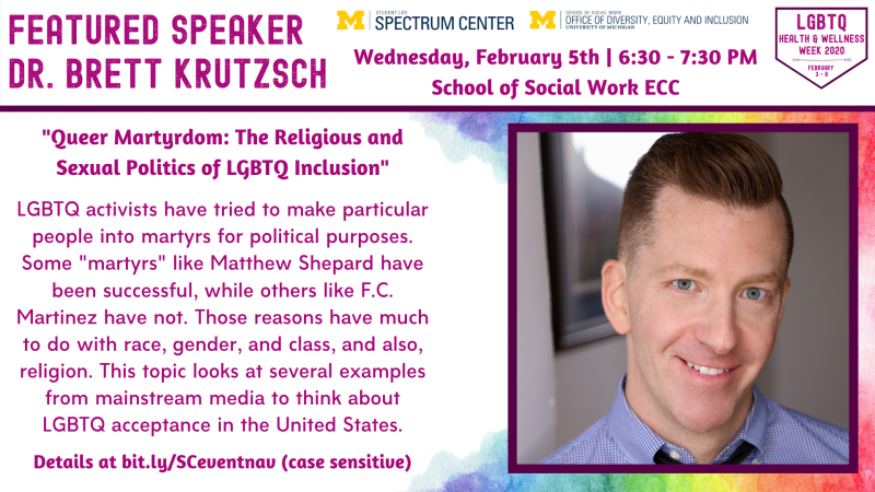 (Expired) Featured Speaker: Dr. Brett Kruzsch | Happening @ Michigan