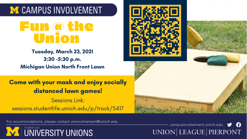 (Expired) Fun @ the Union | Happening @ Michigan