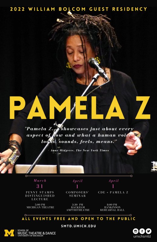 (Expired) Composer’s Seminar with Pamela Z | Happening @ Michigan