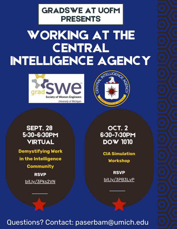 (Expired) [GradSWE x CIA] Demystifying Work in the Intelligence ...