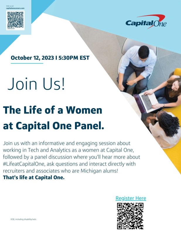 (Expired) A Day in the Life of Women at Capital One Panel | Happening ...