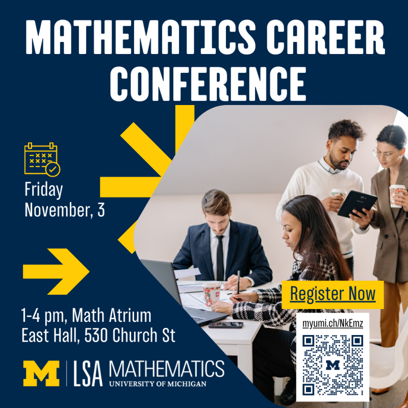 (Expired) 26th Annual Mathematics Career Conference | Happening @ Michigan