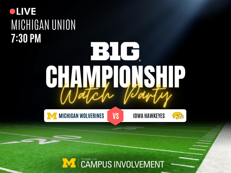 (Expired) B1G Championship Watch Party | Happening @ Michigan