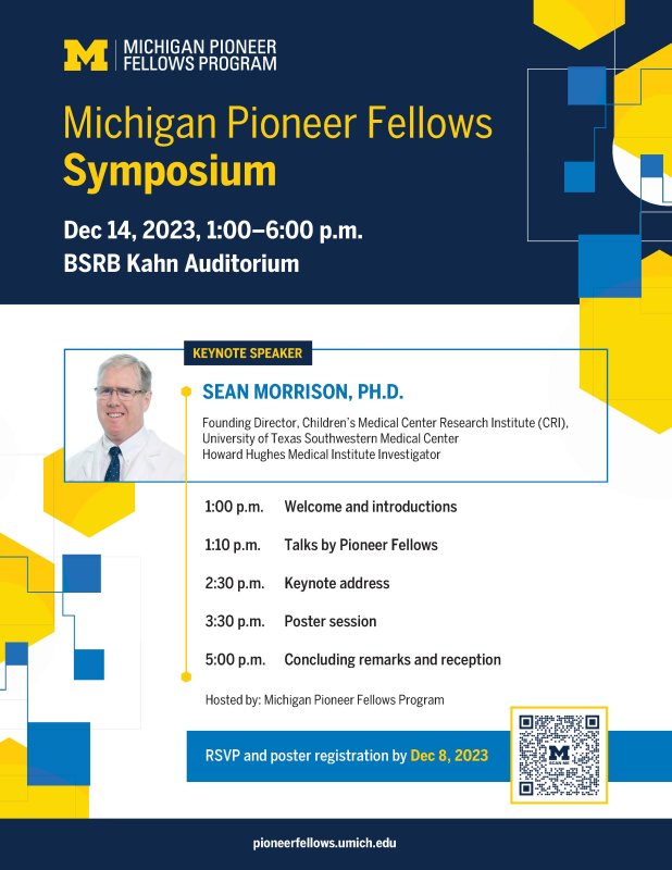 (Expired) 2023 Michigan Pioneer Fellows Symposium | Happening @ Michigan