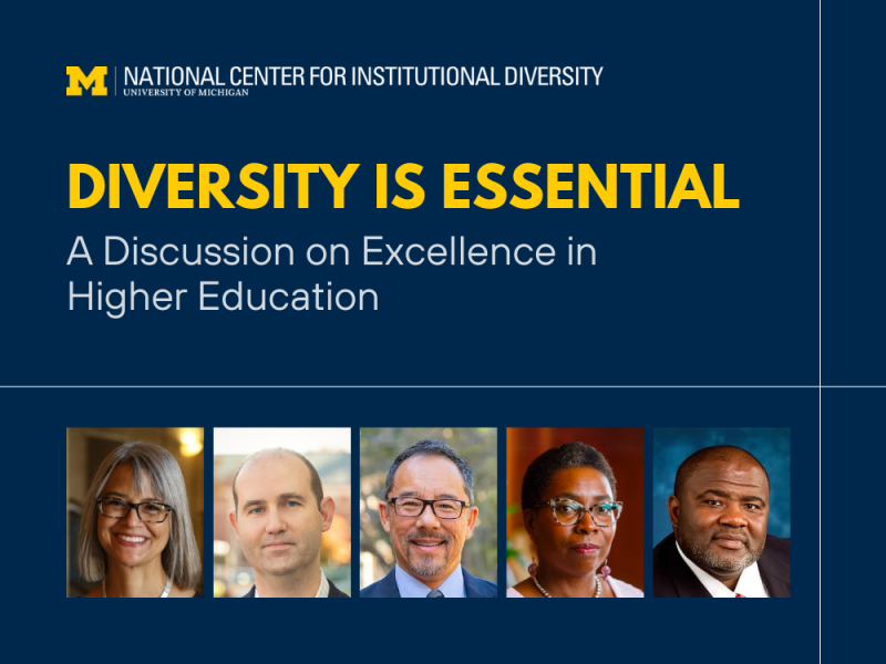 (Expired) Diversity is Essential: A Discussion on Excellence in Higher ...