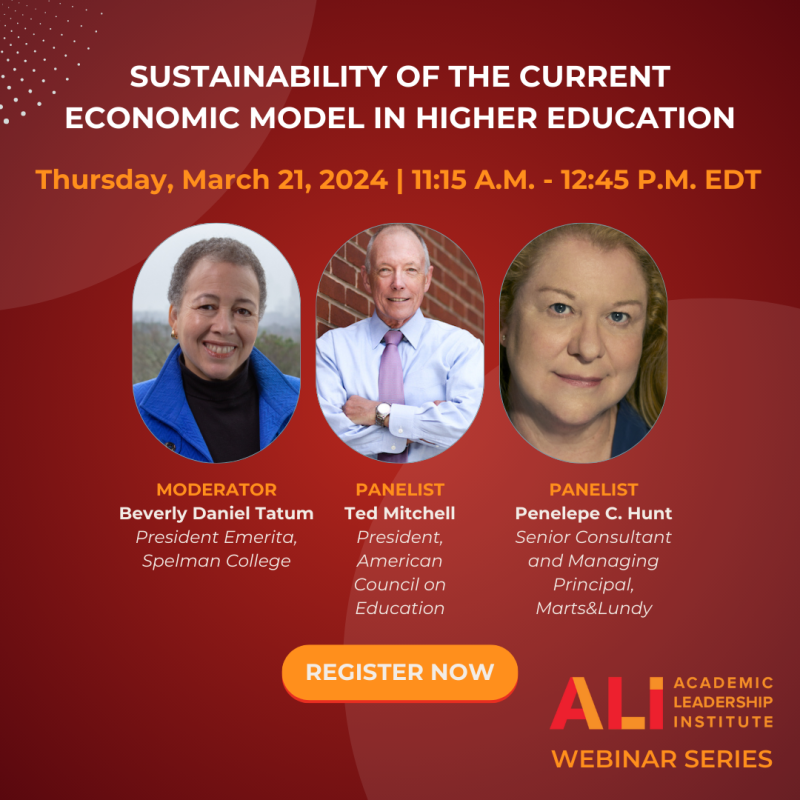 (Expired) Sustainability of the Current Economic Model in Higher ...