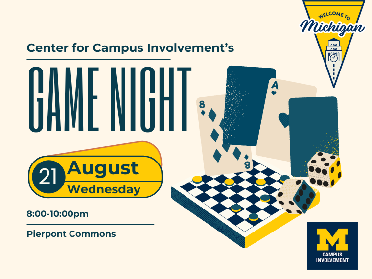 (Expired) Welcome to Michigan: Game Night | Happening @ Michigan