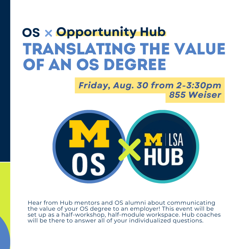 (Expired) OS x Opportunity Hub: Translating the Value of an OS Degree ...