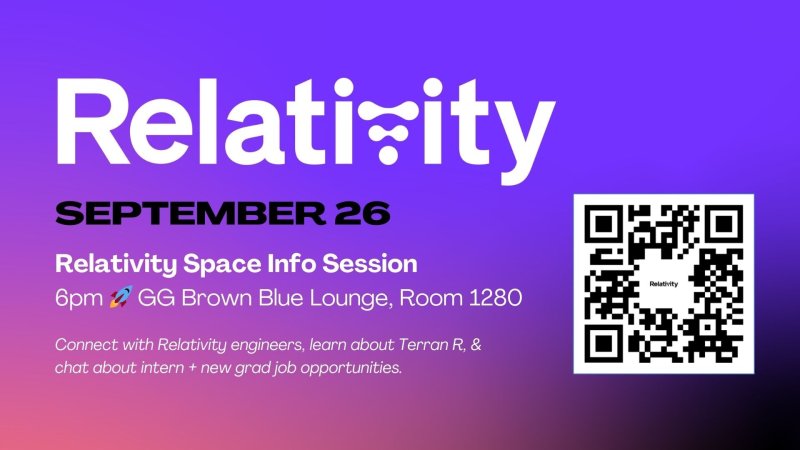 (Expired) Recruiting Session with Relativity Space hosted by MASA Leads | Happening @ Michigan