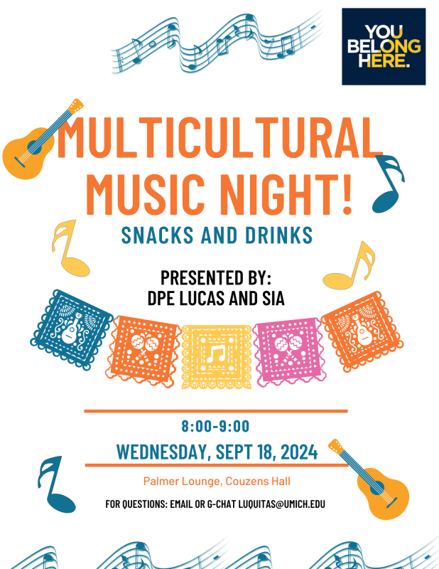 (Expired) Couzens Multicultural Music Night | Happening @ Michigan