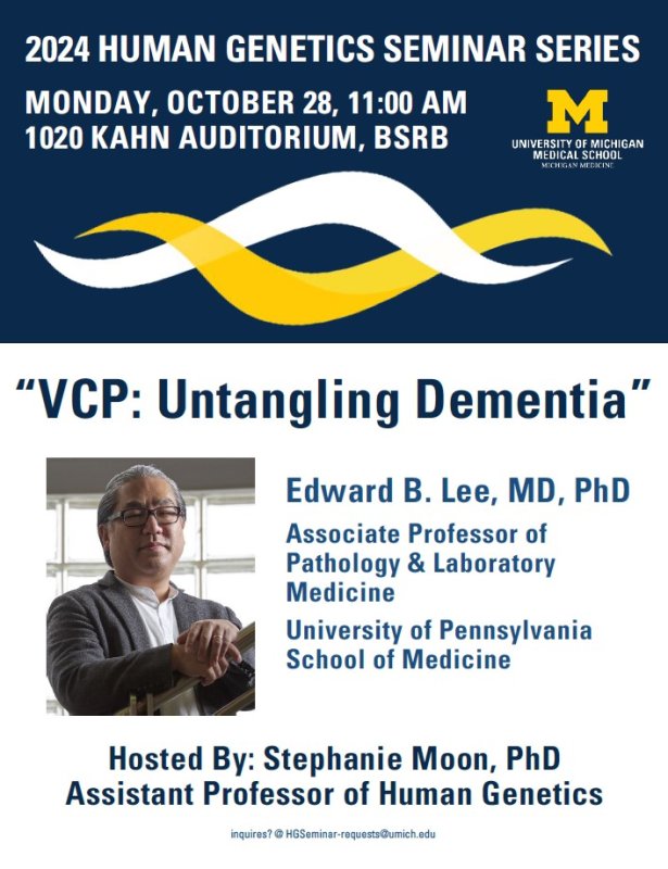 (Expired) Seminar Series in Human Genetics - October 28, 2024 ...