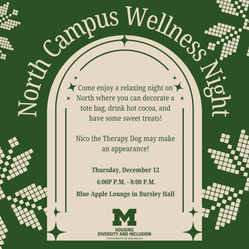 (Expired) North Campus Wellness Night | Happening @ Michigan