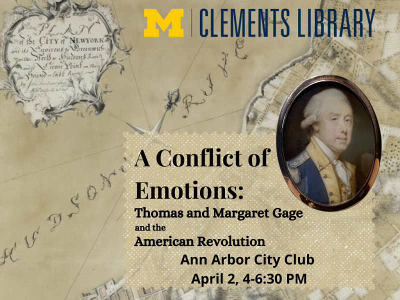 (Expired) A Conflict of Emotions: Thomas and Margaret Gage and the ...