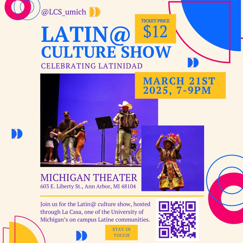 (Expired) Latin@ Culture Show | Happening @ Michigan