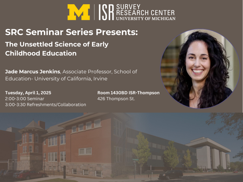 (Expired) SRC Seminar Series Presents: The Unsettled Science of Early ...