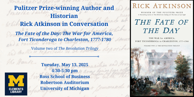(Expired) Pulitzer Prize–winning historian Rick Atkinson in ...
