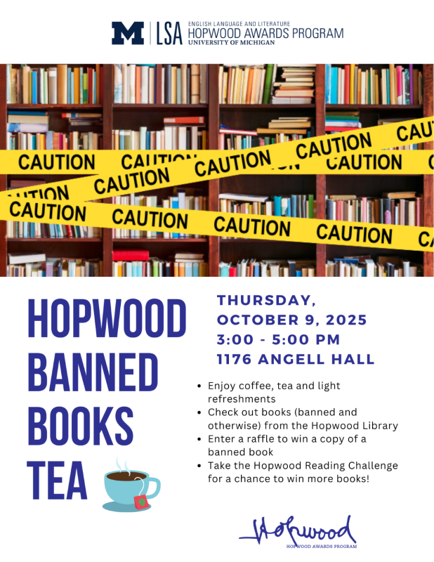 (Expired) Hopwood Banned Books Tea | Happening @ Michigan