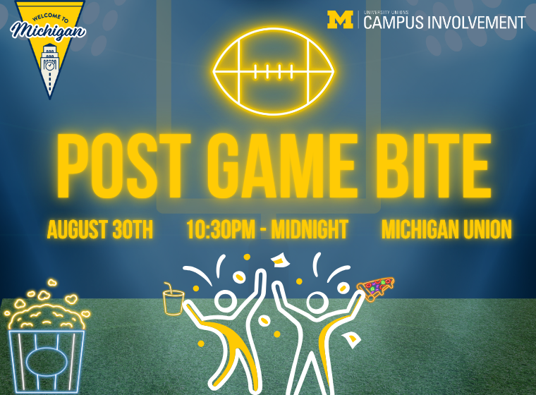 (Expired) Welcome to Michigan: Post Game Bite | Happening @ Michigan