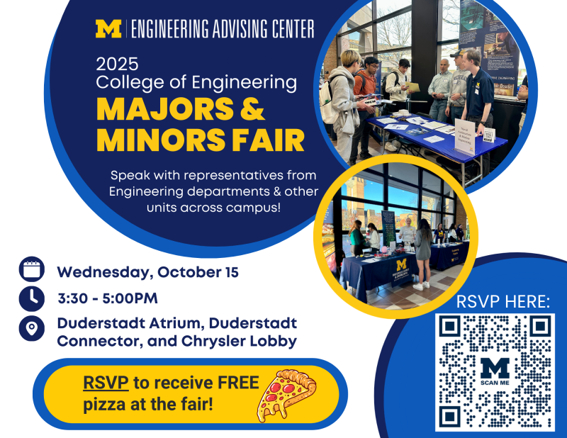 (Expired) COE Majors and Minors Fair | Happening @ Michigan