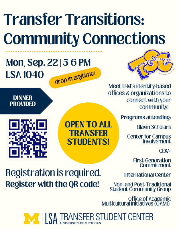 (Expired) Transfer Transitions: Community Connections | Happening ...