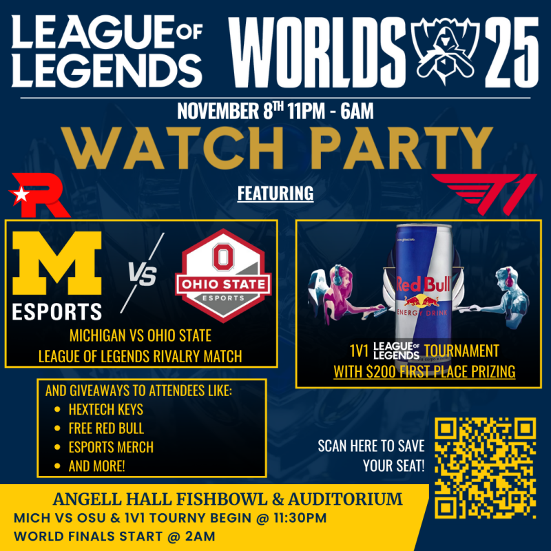 (Expired) League of Legends World Finals Watch Party | Happening @ Michigan