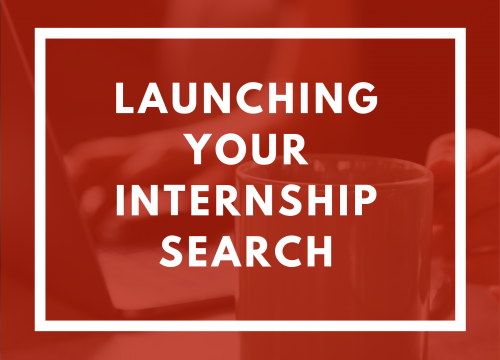 (Expired) CSP Workshop: Launching Your Internship Search | Happening ...