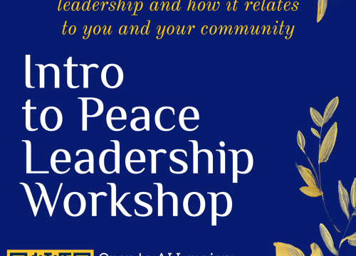 (Expired) Intro to Peace Leadership Workshop | Happening @ Michigan