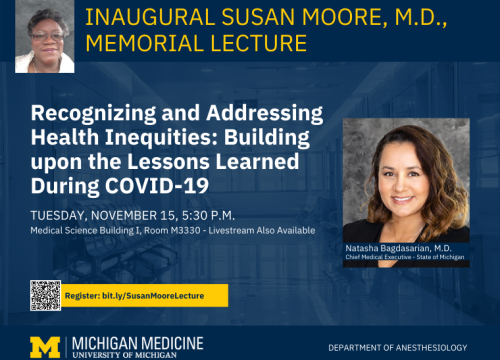 (Expired) Inaugural Susan Moore, M.D., Memorial Lecture | Happening ...