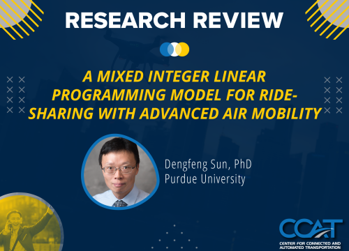 (Expired) A Mixed Integer Linear Programming Model For Ride-sharing ...