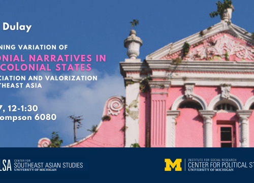 (Expired) Seminar: Explaining Variation of Colonial Narratives in ...