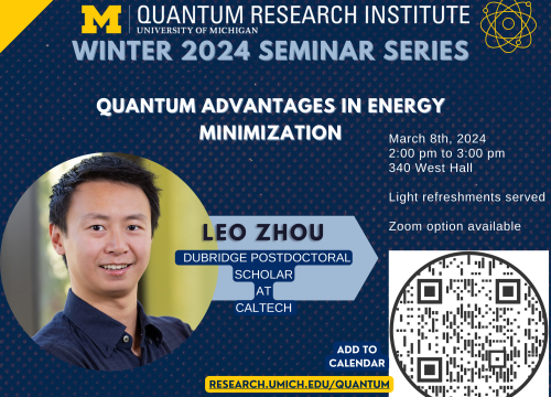(Expired) Quantum Research Institute Seminar | Quantum Advantages in Energy Minimization ...