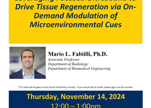 Leveraging Focused Ultrasound to Drive Tissue Regeneration via On ...