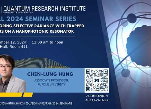 (Expired) Quantum Research Institute Seminar | Exploring selective radiance with trapped atoms ...