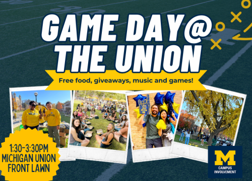 (Expired) Game Day @ The Union | Happening @ Michigan