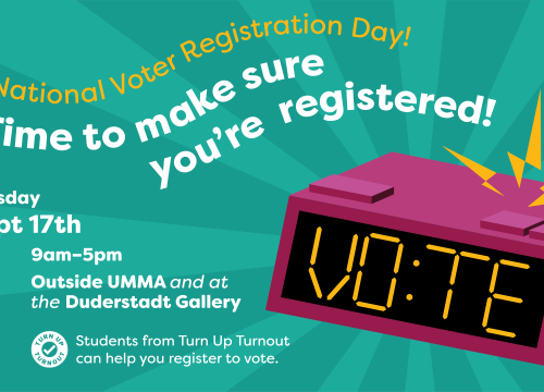 (Expired) National Voter Registration Day | Happening @ Michigan