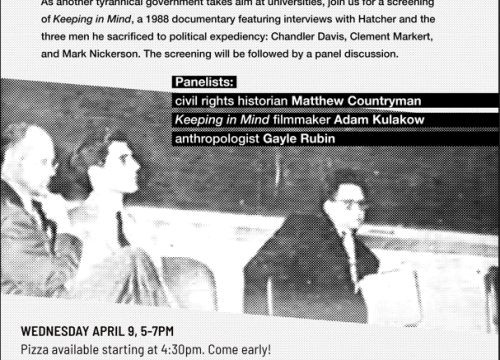 (Expired) Film Screening + Panel Discussion: Keeping in Mind ...