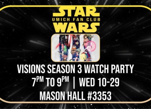 (Expired) Star Wars Visions Season 3 Watch Party | Happening @ Michigan