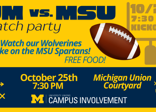 (Expired) UM vs. MSU Watch Party | Happening @ Michigan