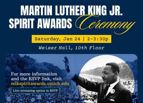 (Expired) MLK Spirit Awards Ceremony | Happening @ Michigan